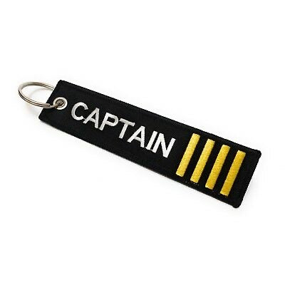 Captain embroidered keychain | AEROBRACELET